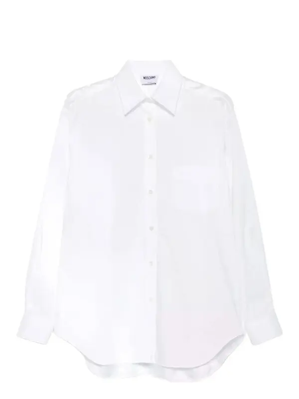 Moschino Long-sleeved Button-up Shirt - White