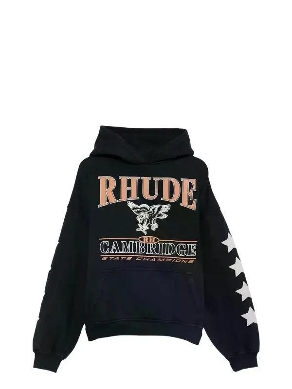 Rhude Graphic-print Hoodie - Black