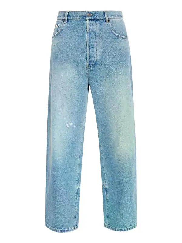 Moschino Logo-patch Jeans - Blue