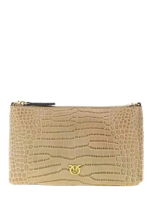 Pinko Crocodile-print Cross Body Bag - Neutrals