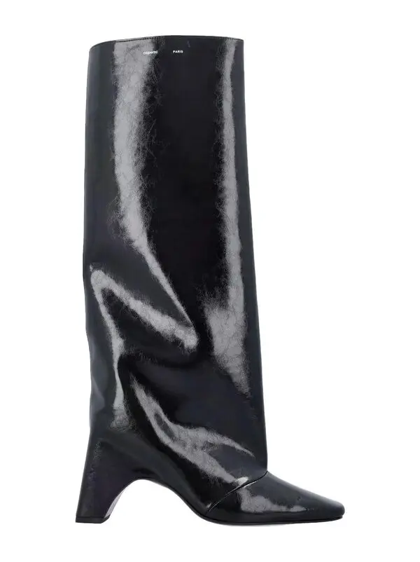 Coperni 90mm Patent-leather Boots - Black