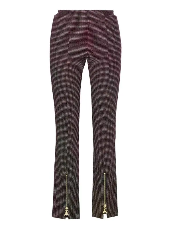 Patrizia Pepe Geometric-pattern Trousers - Red