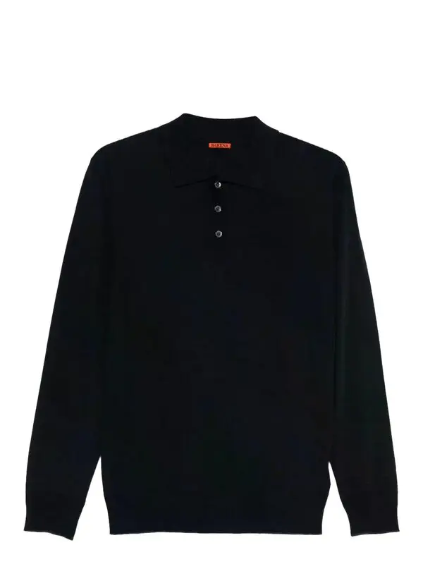 Barena Venezia Long-sleeve Polo Shirt - Blue