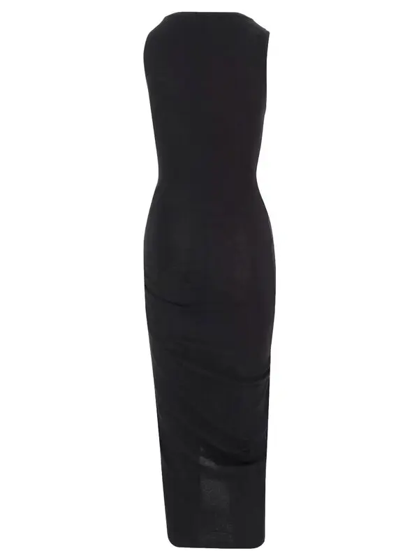Loewe Ribbed Midi Tank Dress - Black