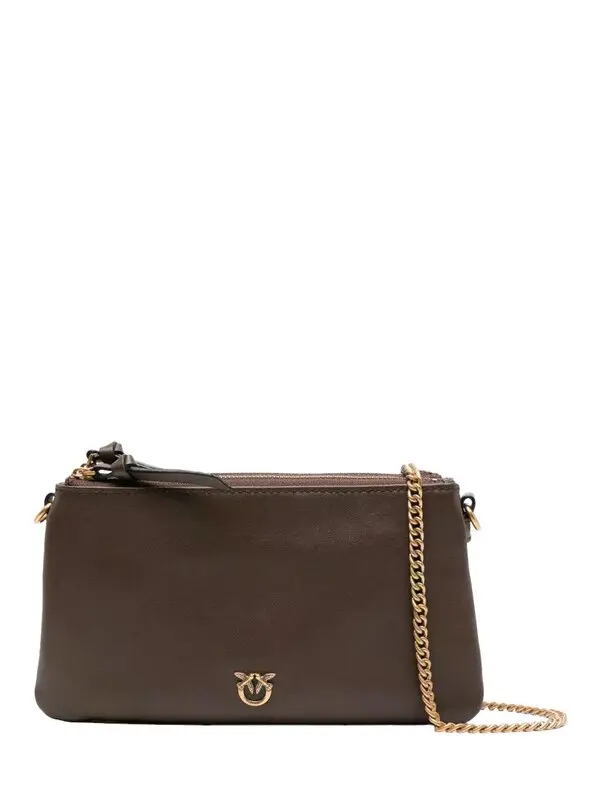 Pinko Leather Cross Body Bag - Brown