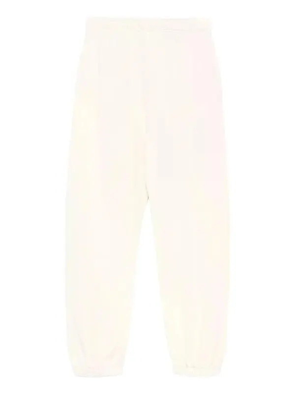 Pinko Elastic-ankle Cotton Trousers - Neutrals