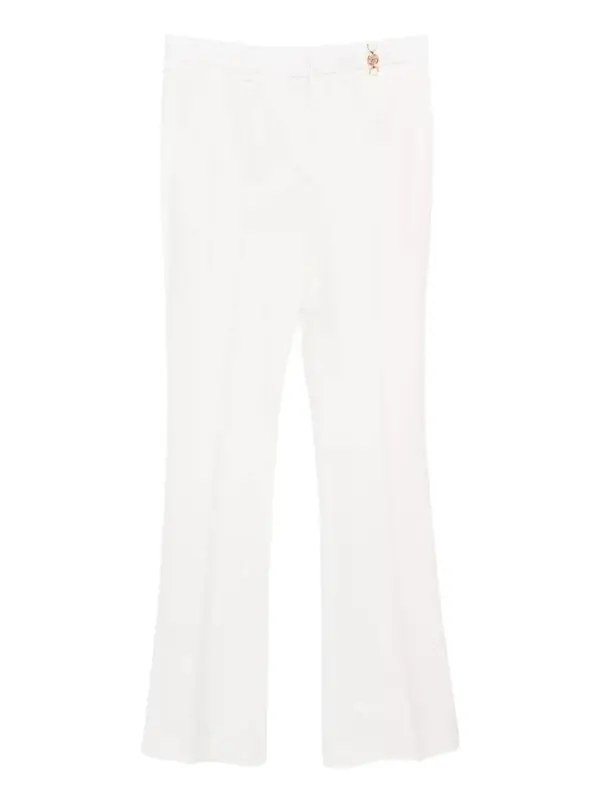 Versace Wool Trousers - Neutrals
