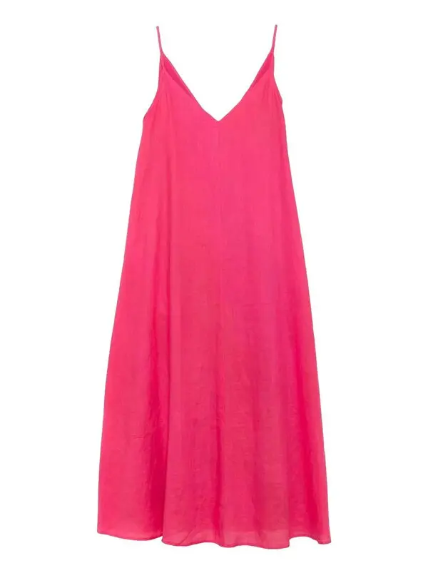 Marc O'polo V-neck Slip Midi Dress - Pink