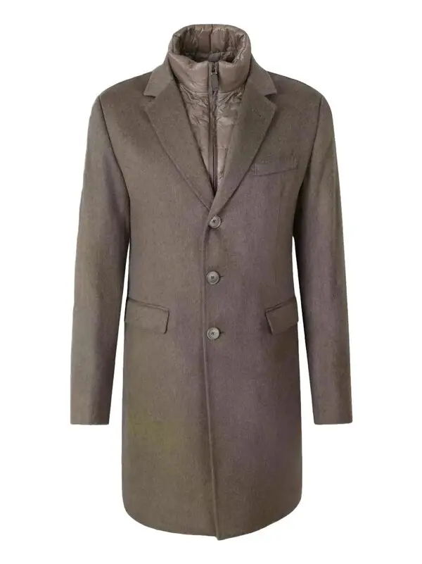 Herno Layered Coat - Neutrals