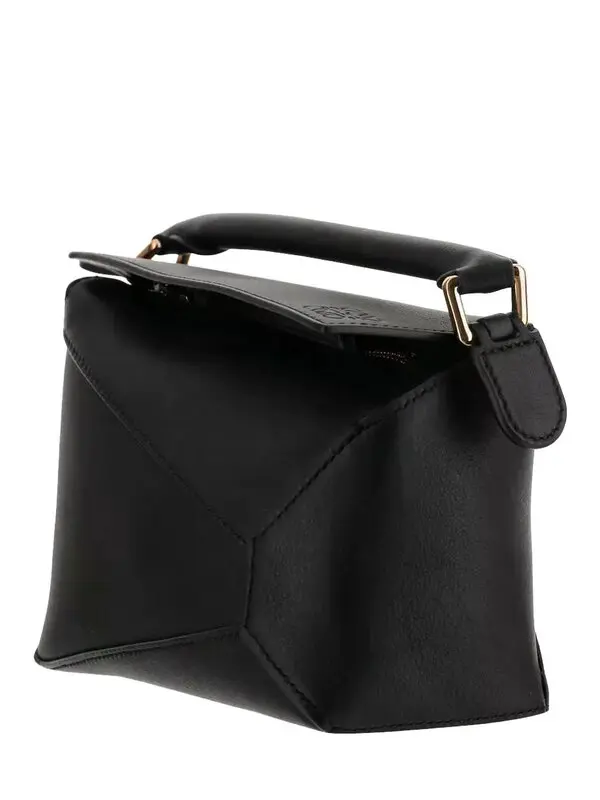 Loewe Mini Puzzle Edge Top-handle Bag - Black