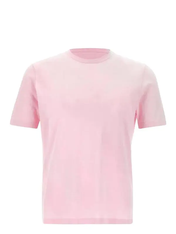 KANGRA Ribbed Crew-neck T-shirt - Pink