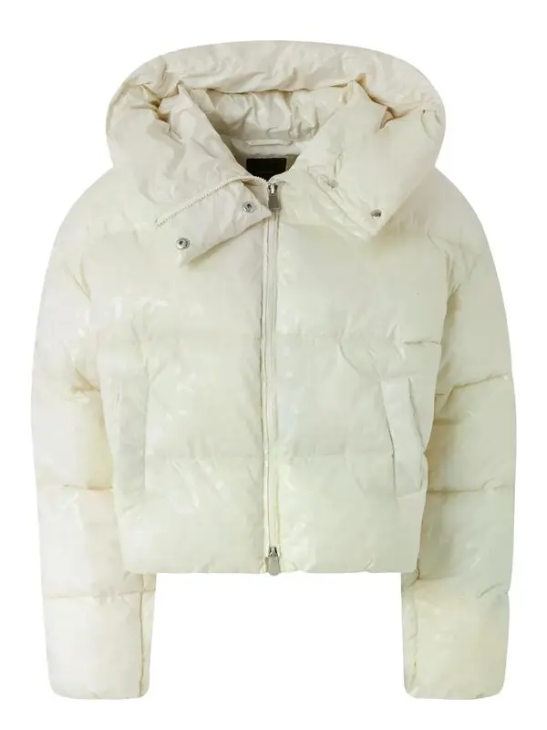 Pinko Hooded Puffer Jacket - White