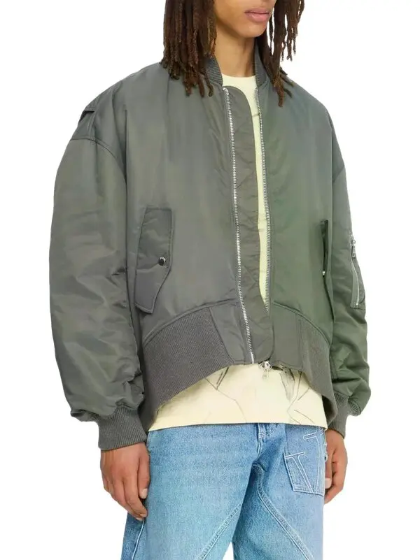 JW Anderson Zip-fastening Bomber Jacket - Grey