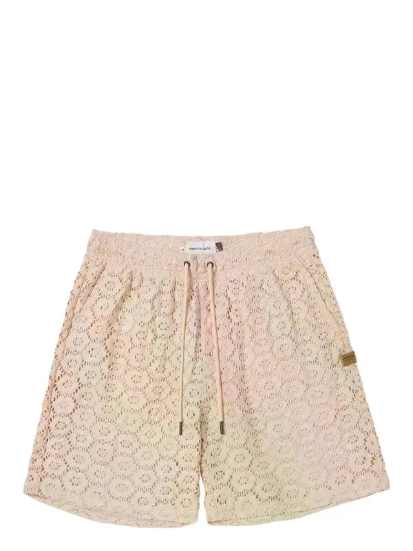 HONOR THE GIFT Crochet Floral Shorts - Neutrals