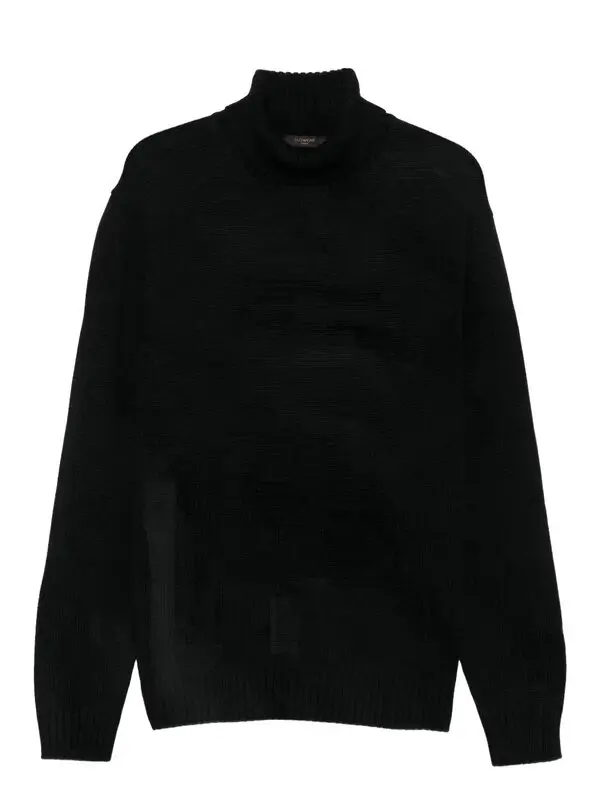 ZANONE Turtleneck Wool Sweater - Black
