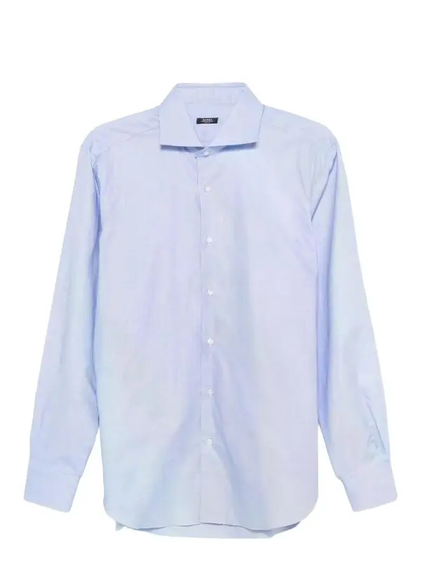 BARBA NAPOLI Cotton Shirt - Blue