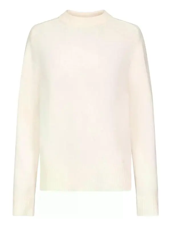 Loulou De Saison Baltra Ribbed-hem Cashmere Sweater - White