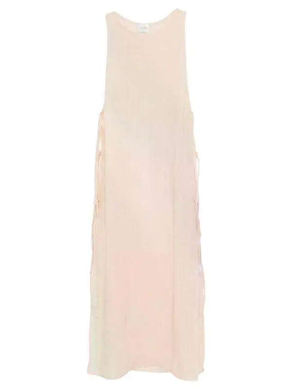 Le Kasha Jarajus Side-tie Linen Maxi Dress - Neutrals