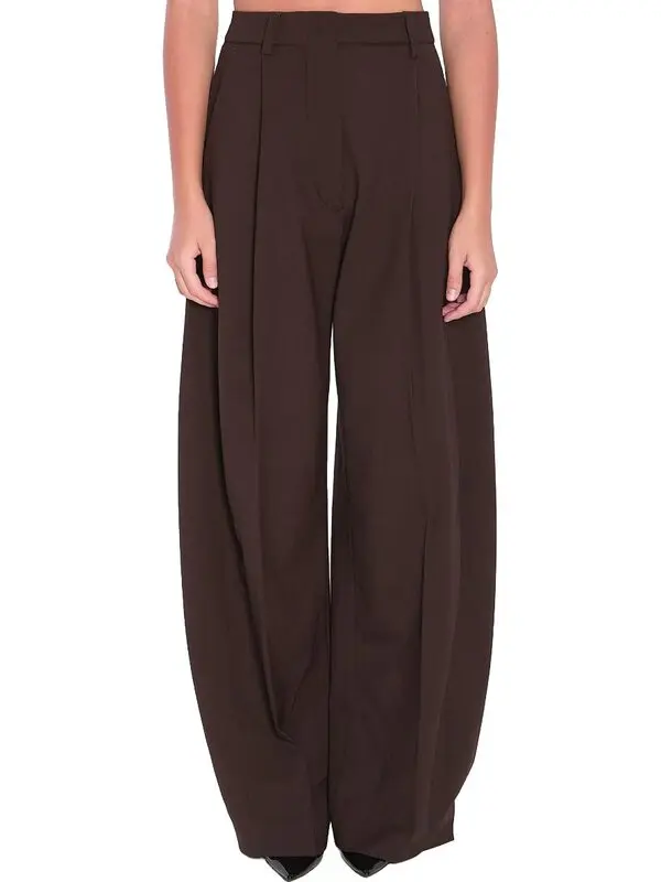 THE LATEST Billie Wide-leg Trousers - Brown