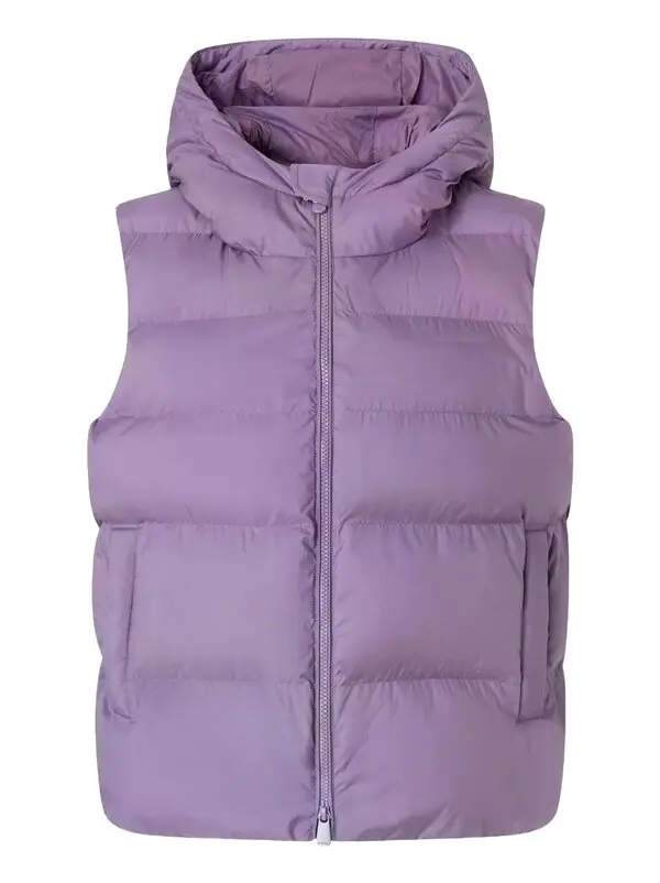 Pinko Quilted Puffer Gilet - Purple