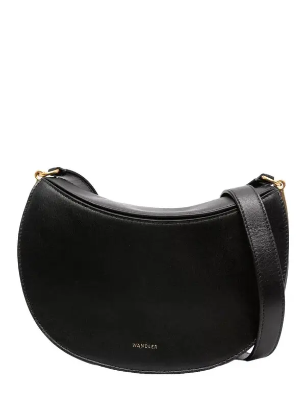 WANDLER Kate Crescent-shaped Shoulder Bag - Black