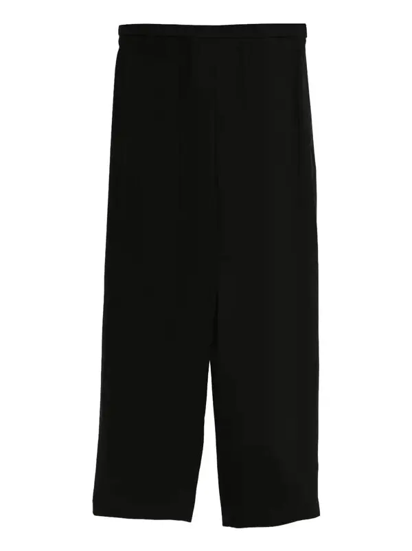 Theory Pleated Wide-leg Trousers - Black
