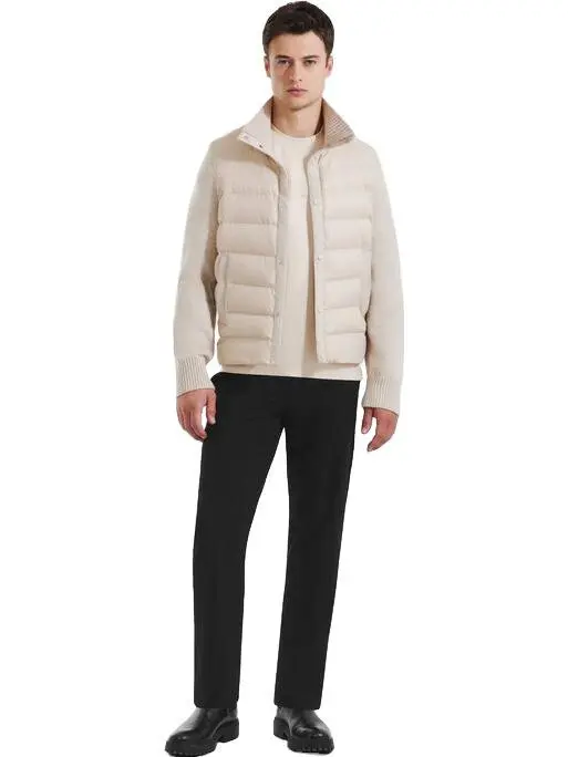 Rudsak Hybrid Knit And Down Jacket - White
