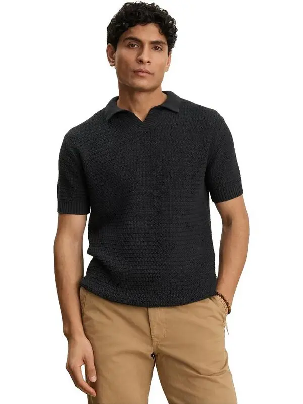 Velvet By Graham & Spencer Carston Sweater Polo - Natural