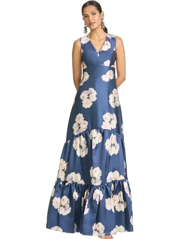 Sachin & Babi Rori Corsage Gown - Blue