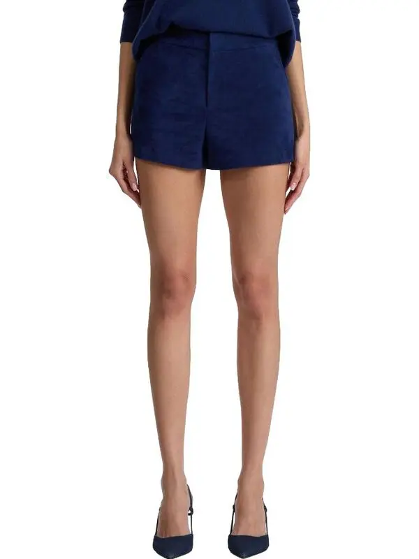 Alice + Olivia Cady Suede Short - Navy