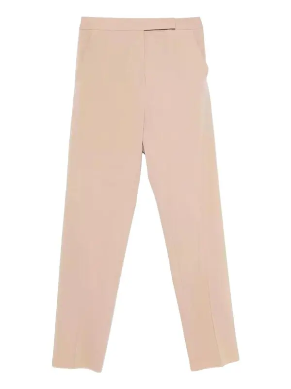 Max Mara Pocket Unfinished-hem Trousers - Neutrals