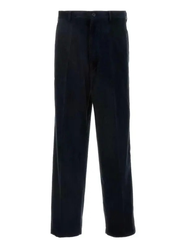 Prada Corduroy Wide-leg Trousers - Blue