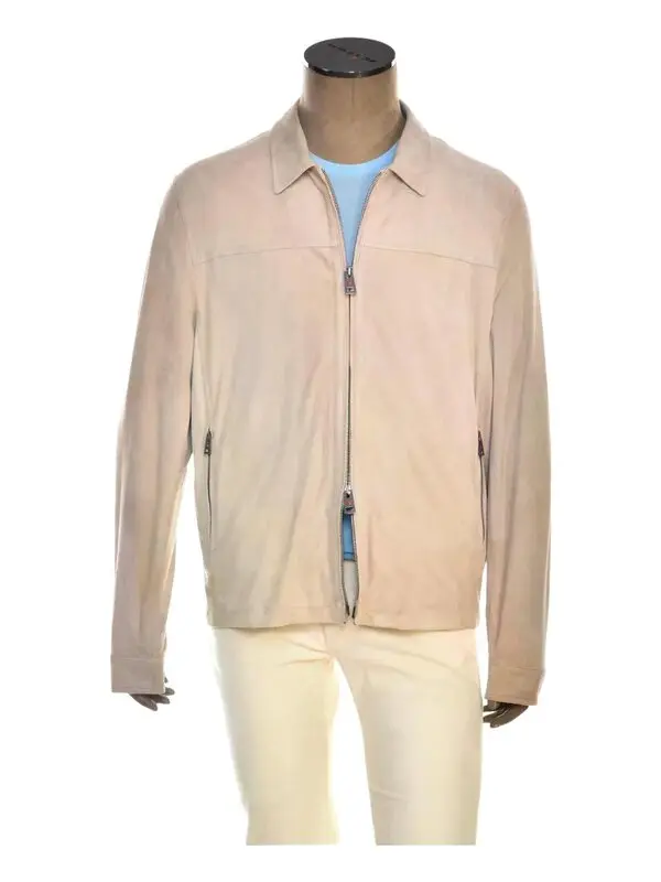 KIRED Lambskin Zip-front Jacket - Blue