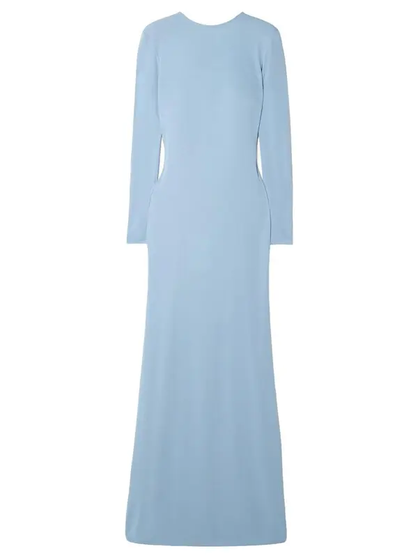 THE NEW ARRIVALS ILKYAZ OZEL Roisin Open-back Gown - Blue