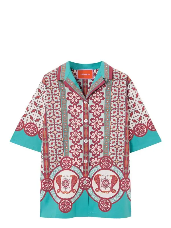 La DoubleJ Printed Cotton-poplin Shirt - Multi