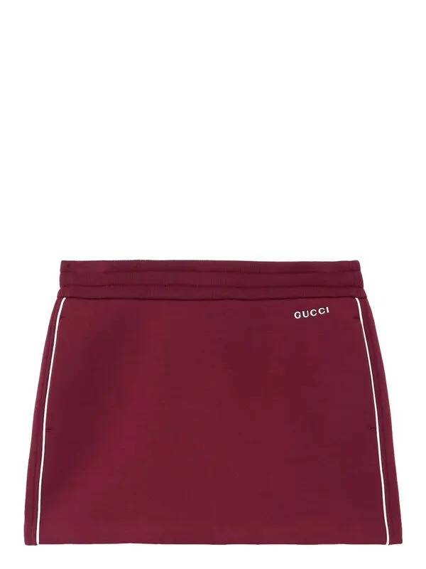 Gucci Jersey Mini Skirt - Red