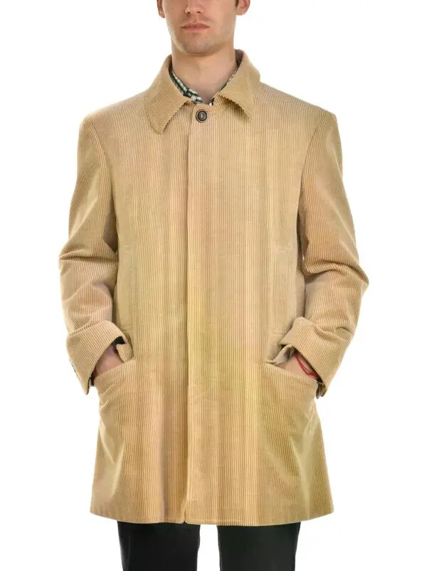 Brunello Cucinelli Corduroy Cotton Coat - Neutrals