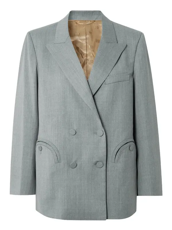 BLAZÉ MILANO Everynight Double-breasted Blazer - Gray