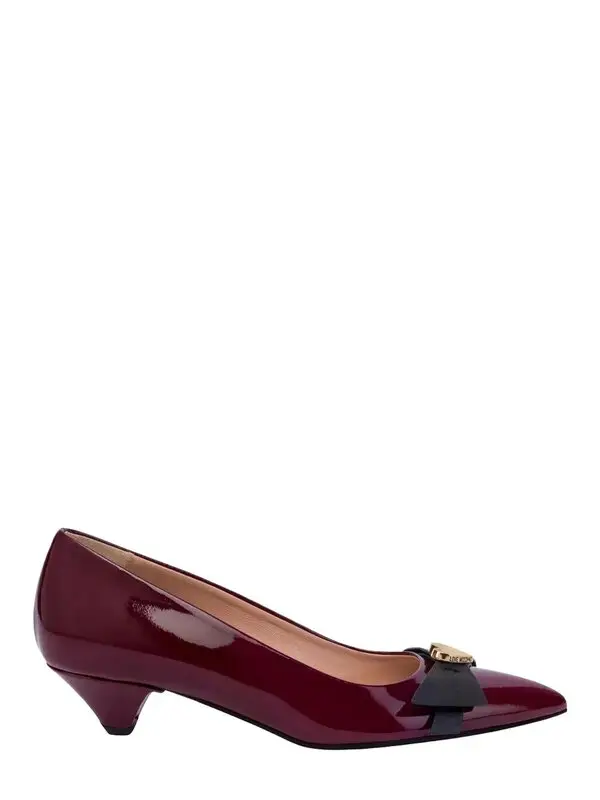 Moschino Leather Pumps - Red