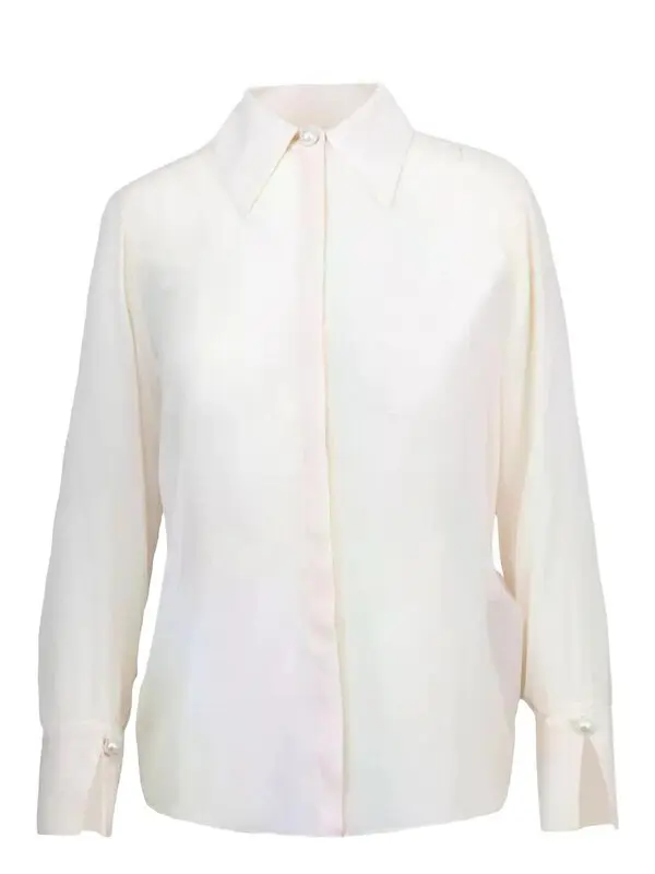 Liu Jo Pearl-embellished Shirt - Neutrals