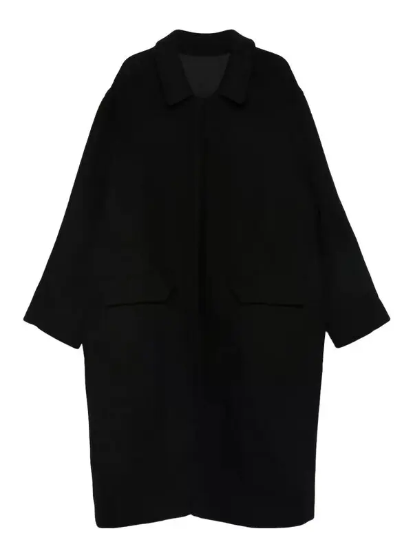 Rick Owens Single-breasted Coat - Black