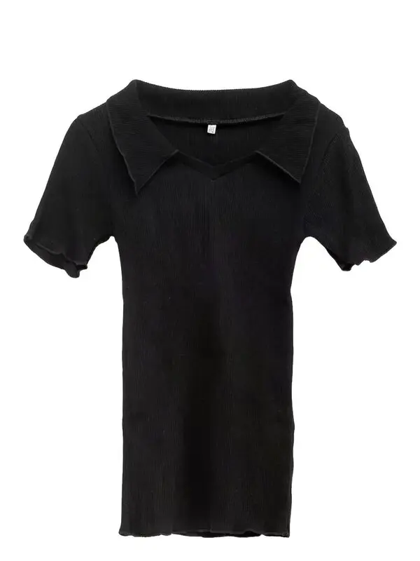 BASERANGE Cotton T-shirt - Black