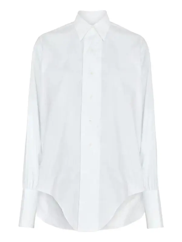 MAISON MARGIELA Curved-hem Shirt - White