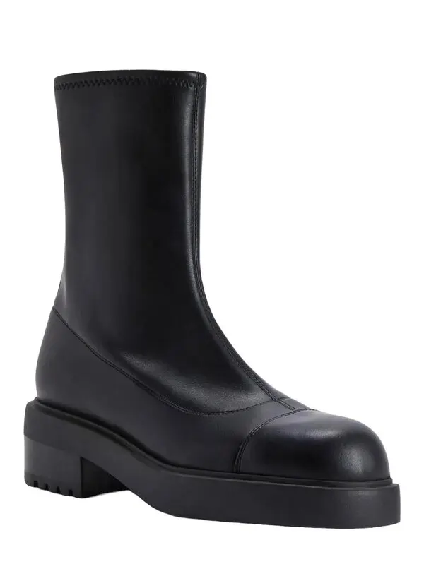 GIUSEPPE ZANOTTI Zip-detail Platform Boots - Black