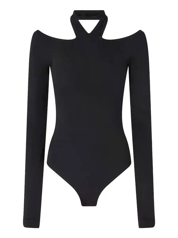 Pinko Cut-out Long-sleeve Bodysuit - Black