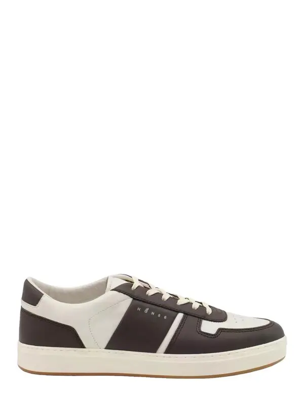 Hogan Leather Panelled Low-top Sneakers - White