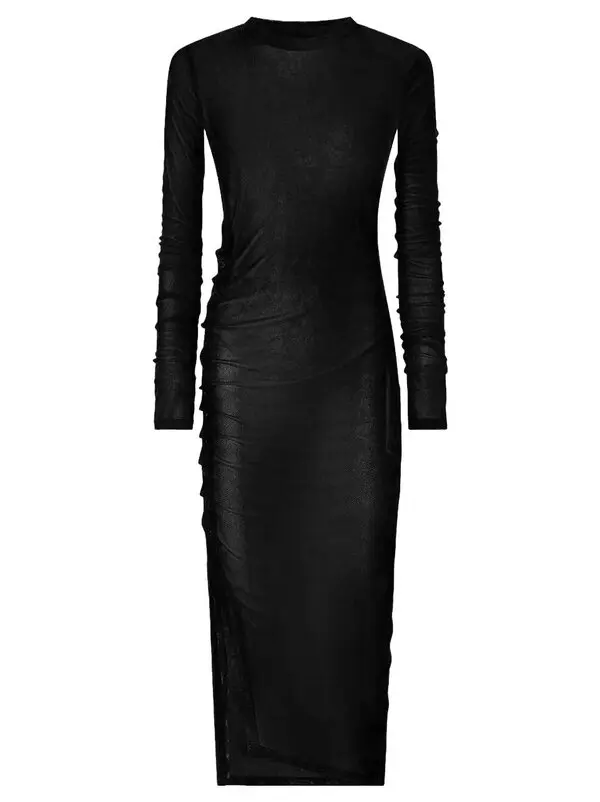 Pinko Long-sleeve Midi Dress - Black