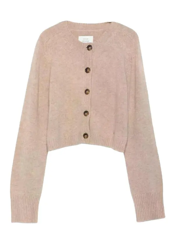 Loulou De Saison Zephir Lds Cashmere Cardigan - Neutrals