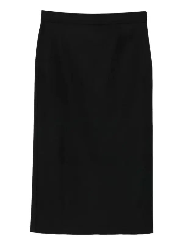 Moschino Straight Hem Lined Skirt - Black