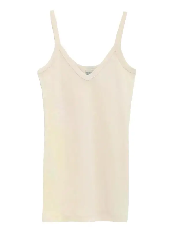 FLORE FLORE Isla Cami V-neck Top - Neutrals